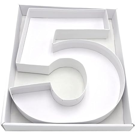 Amazon.com: SHENGHE 12" Fillable Cardboard Number 5 Charcuterie Gift ...