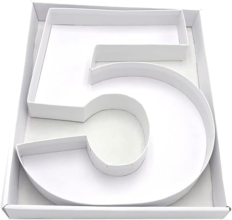 Amazon.com: SHENGHE 12" Fillable Cardboard Number 5 Charcuterie Gift ...