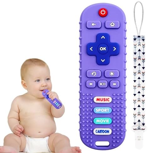 Amazon.com : Chuya Baby Teether Toy Chew Toy for Babies 3-24 Months TV ...