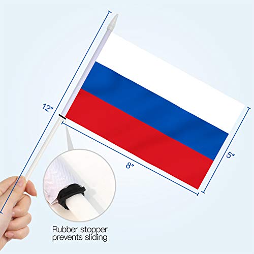 Snapklik.com : Anley Russia Mini Flag 12 Pack - Hand Held Small ...