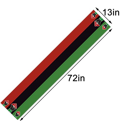 Snapklik.com : Linen Black History Month Table Runner 72 Inches Long ...