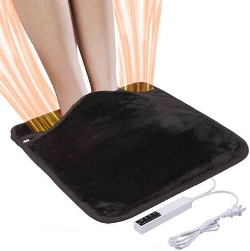 Amazon.com: SLEPZON Electric Heated Foot Warmer, Soft Flannel Foot ...