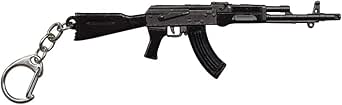 Générique Assault Rifle Keychain, 17 cm, Grey : Amazon.co.uk
