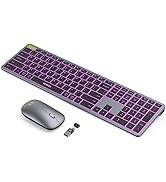 Amazon.com: seenda Wireless Keyboard and Mouse, USB & Type C Keyboard ...