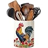 Amazon.com: pinata Rooster Kitchen Decor Ceramic Utensil Holder, Cute ...
