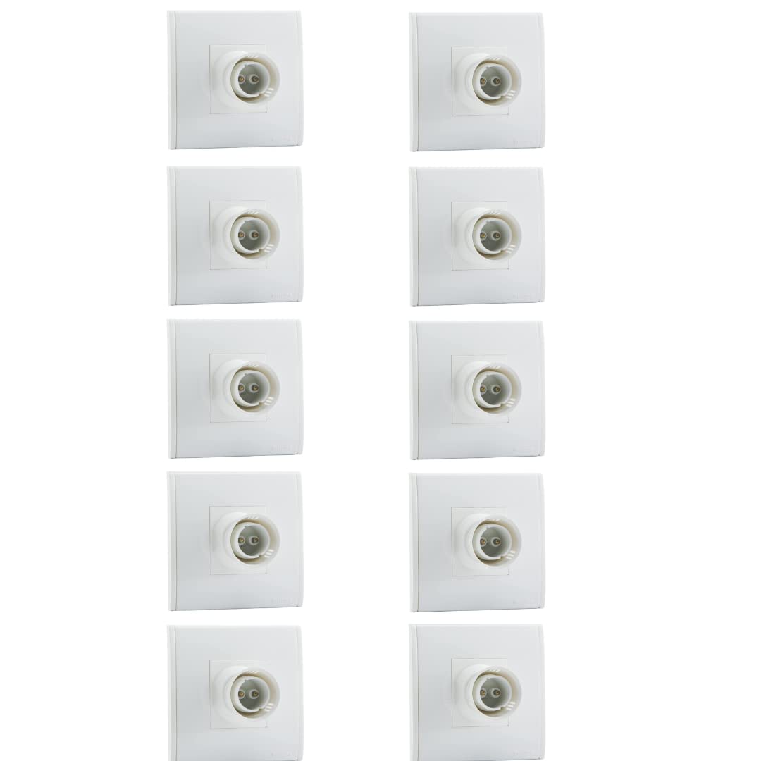 Buy Philips Modular Lamp Holder B22 Straight, Pack of 10 (White) Online ...
