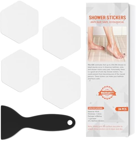 Amazon.com: 36 PCS Non Slip Bathtub Stickers, Anti Slip Shower Stickers ...
