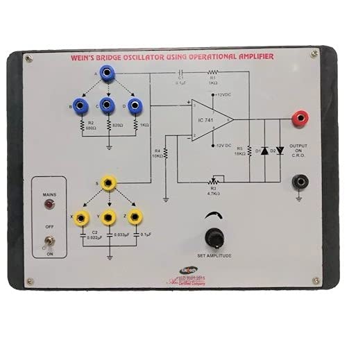 Wein's Bridge Oscillator Using Operational Amplifier : Amazon.in ...