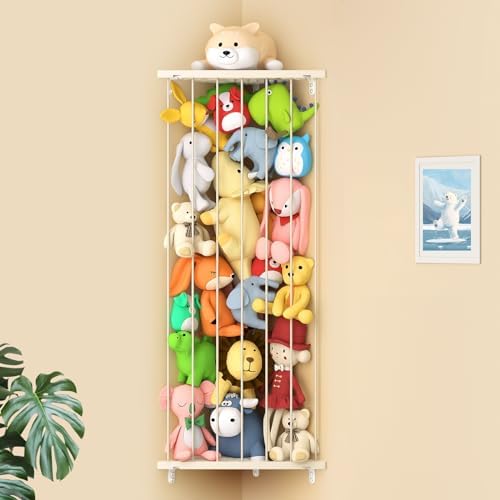 Amazon.com: VOOTTOU Stuffed Animal Storage Wall Mount, Plushie Toy ...