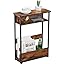Amazon.com: Vintage Narrow Side Table with Storage Shelf, 3 Tier Slim ...