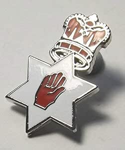 Irish Red Ulster Hand and Crown Badge Enamel Lapel Pin : Amazon.fr: Fashion
