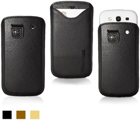 Amazon.com: Snugg Galaxy S3 Leather Case in Black – Pouch with Card ...