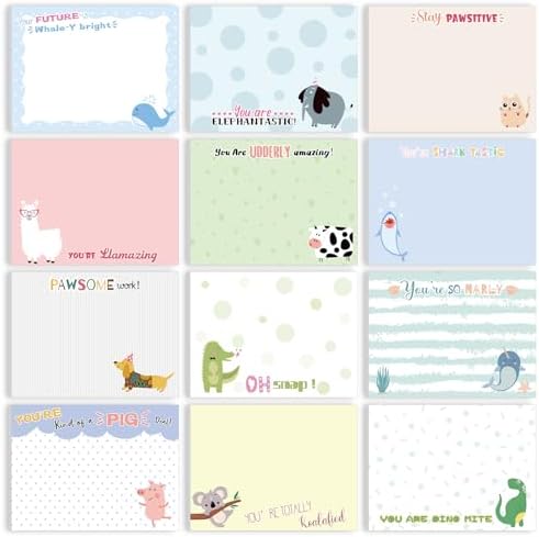Amazon.com : Weekgrat 12 Pad Funny Sticky Notes Cute Pun Notepads 3 x 4 ...