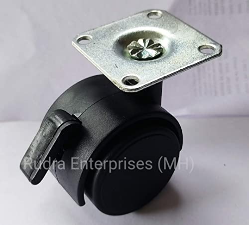 Caster Wheel small for furniture with Plate /Break Lock Stopper Set of ...