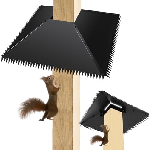 Amazon.com : Metal Squirrel Baffle for 4x4 Post, 17 Inch Squirrel Guard ...