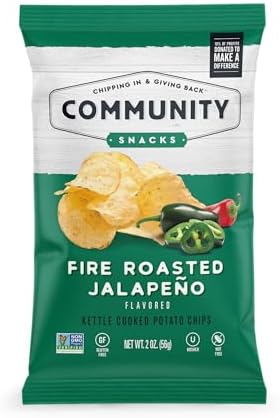 Amazon.com: Community Snacks - 25 Count Fire Roasted Jalapeño Flavor ...