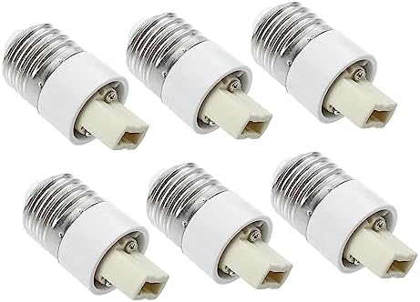 OSALADI 6Pcs G9 Socket Adapter,E27 to G9 Adapter Lamp Holder,LED Light ...