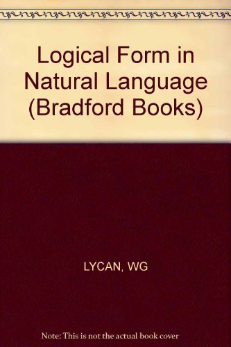 Amazon.com: Logical Form In Natural Language (Bradford Books ...