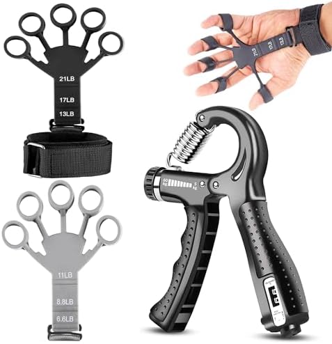 Buy AJRO DEAL Adjustable Counter Hand Gripper, With Finger Exerciser ...
