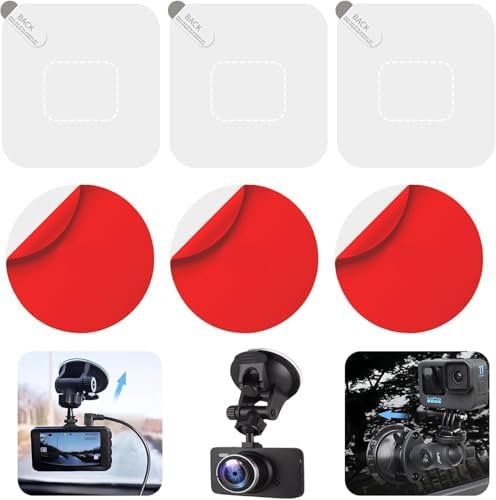 Dash Cam Adhesive Mount Bracket and Car Windshield Electrostatic Film ...