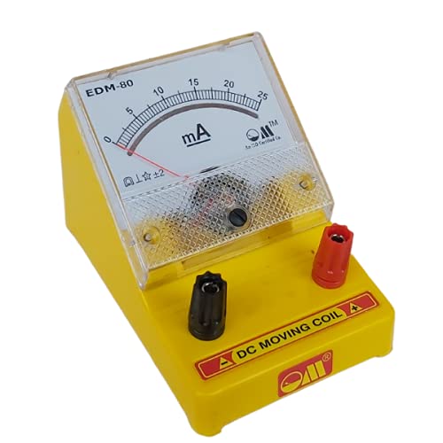 Om Meters EDM-80 Desk Stand Analog 0-25mA DC Moving Coil Ammeter ...
