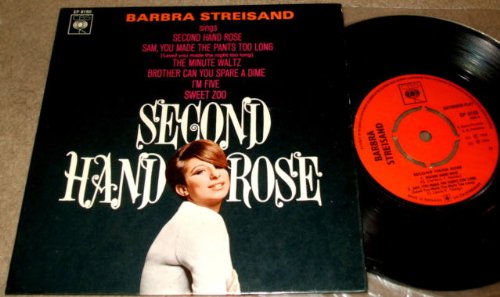 BARBRA STREISAND. SECOND HAND ROSE. 1966 VINYL EP (NOT CD): Amazon.co ...