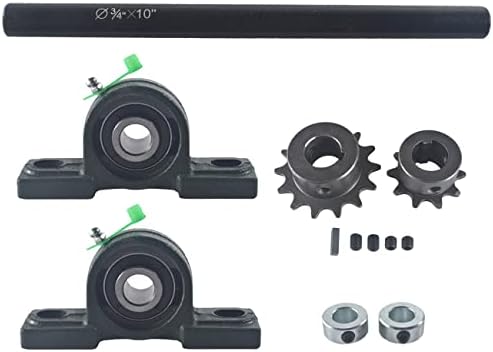 Amazon.com: pinkhatcat Jackshaft Go Kart Minibike Complete Jackshaft ...