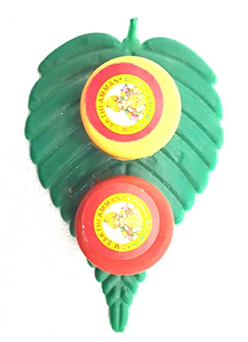 National: KUMKUM and Turmeric Leaf Shaped thambolam Combo Set (Pack of ...