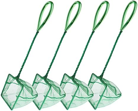 aoozleny Aquarium Net Fine Mesh Small Fish Catch Nets with Plastic ...