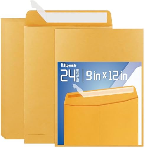 Amazon.com : 9x12 Catalog Mailing Envelopes - 24 Count, Self Seal Stay ...