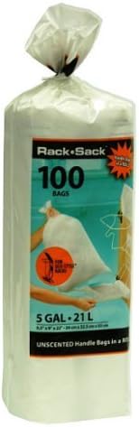 Amazon.com: Rack Sack Refill Bags (Roll Style) 5 Gallon - 100 Count ...