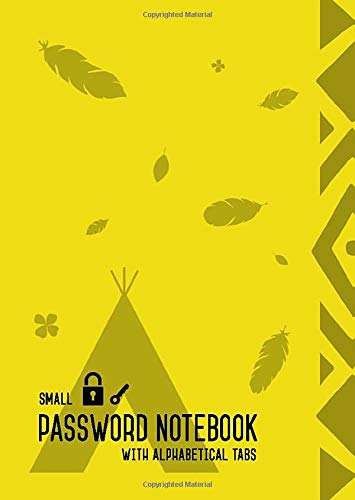 Small Password Notebook with Alphabetical Tabs: B6 Mini Login Book ...