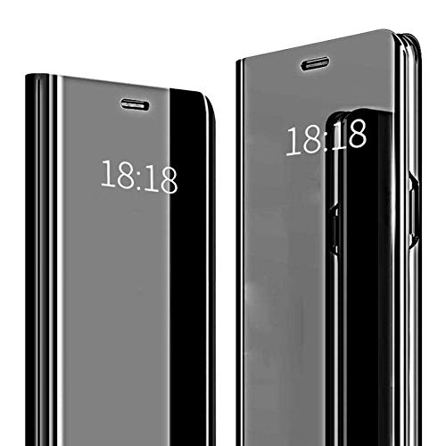 SmartLike Clear View Mirror Leather Flip Cover for Oppo Reno 5G - Black ...