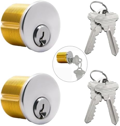 RI-KEY SECURITY - 2 Mortise Lock Cylinders 1" for Commercial Store ...