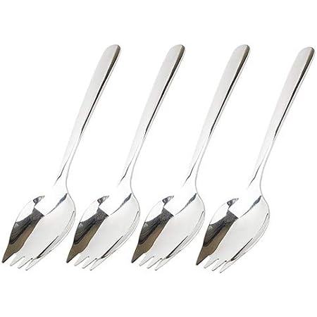 Amazon.com: Sporks, AXIAOLU 6 Pack 18/10 Stainless Steel Sporks, 7.4 ...
