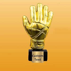 Amazon.com : Generic Customizable Best Goalkeeper Soccer Golden Gloves ...