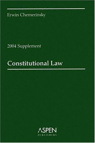 Amazon.com: Constitutional Law: 2004 Constitutional Law: 9780735544642 ...