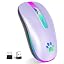 KBCASE Wireless Mouse USB 2.4G Bluetooth Mouse Rechargeable with 7 ...
