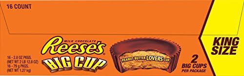 Amazon.com : REESE'S Big Cup with Pretzels Milk Chocolate King Size ...