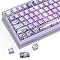 Amazon.com: Violet PBT keycaps,Purple Double Shot Keyboard Key Cap,Side ...