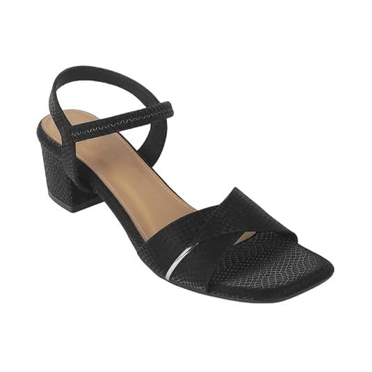 Buy tresmode Lex Black Women's Dress Block Heel Sandals in Size 3 UK ...