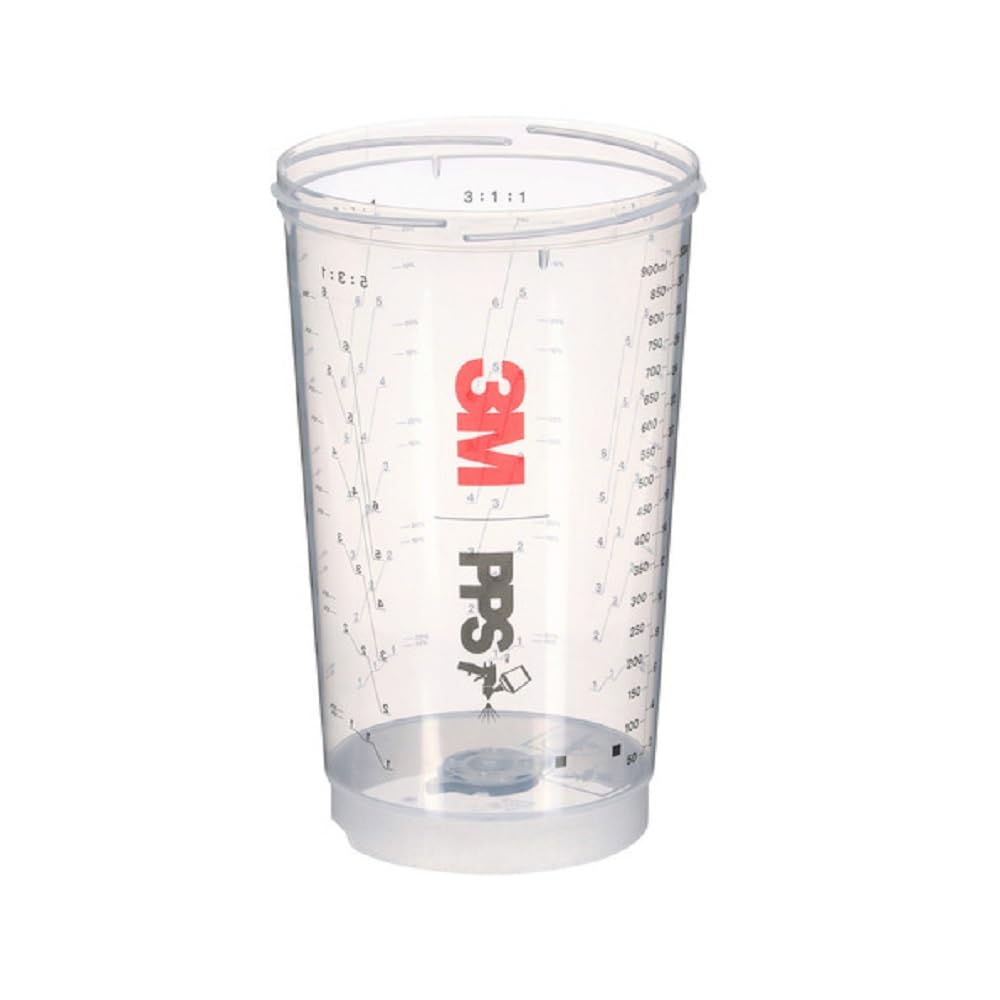 Amazon.com: 3M PPS Series 2.0 Vented Spray Cups, 32.1 fl oz, 26364 ...