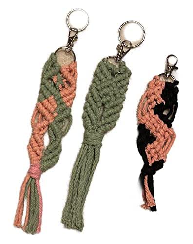 Amazon.com: Macramé Key Rings (Mixed, Variety) : Handmade Products