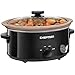Amazon.com: Chefman 5 Qt. Slow Cooker, All-Natural, Glaze & Chemical ...