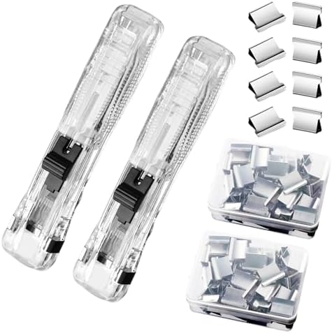 Amazon.com : DSBGKJI 2 PCS Handheld Reusable Creative Stapler Push ...