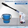 Amazon.com : 120W Electric Cordless High Pressure Car Washer with Water ...