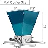 Amazon.com: Malt Crusher Adjustable Barley Grinder 2 Roller Grain Mill ...