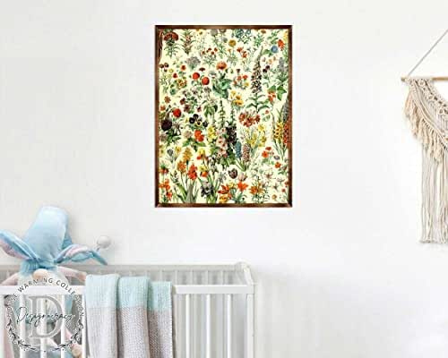 Amazon.com: Flowers Montessori Wooden Poster | Homeschool I Educational ...