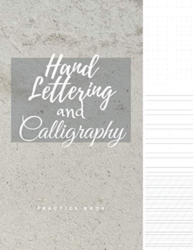 Hand Lettering and Calligraphy Practice Book: 55 Degree Slanted Angle ...