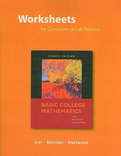 Amazon.com: Worksheets for Classroom or Lab Practice for Basic College ...